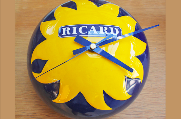 Horloge publicitaire Ricard Soleil - muluBrok